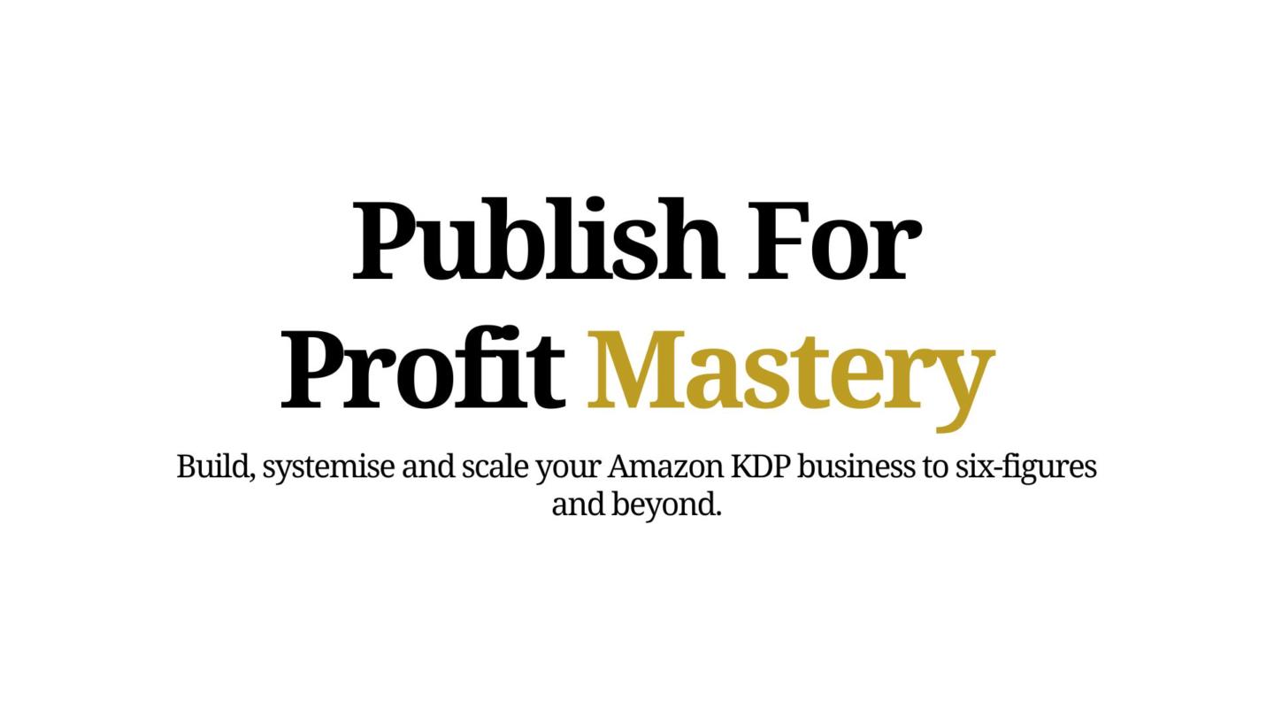 Publish For Profit Mastery - Sam Barnes Download - Download Cursos ...